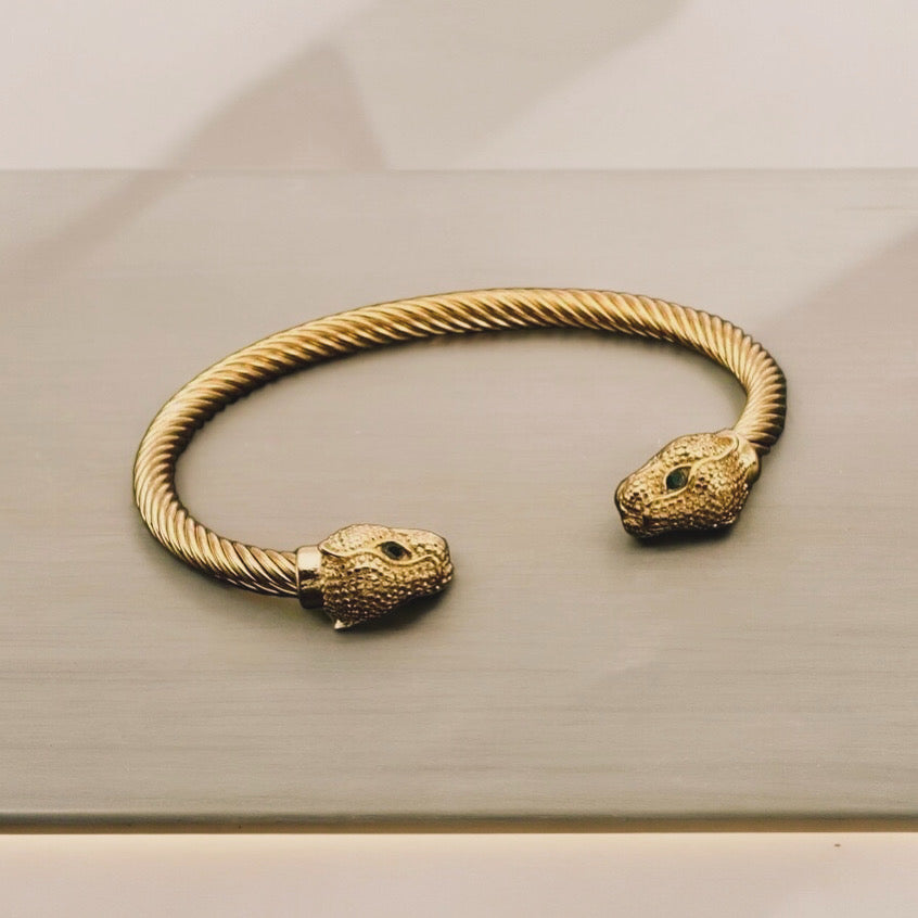 Snake Head Cuff Bangle – Isheem